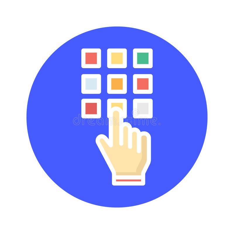 Atm Keypad Isolated Vector Icon Which Can Easily Modify or Edit Stock ...