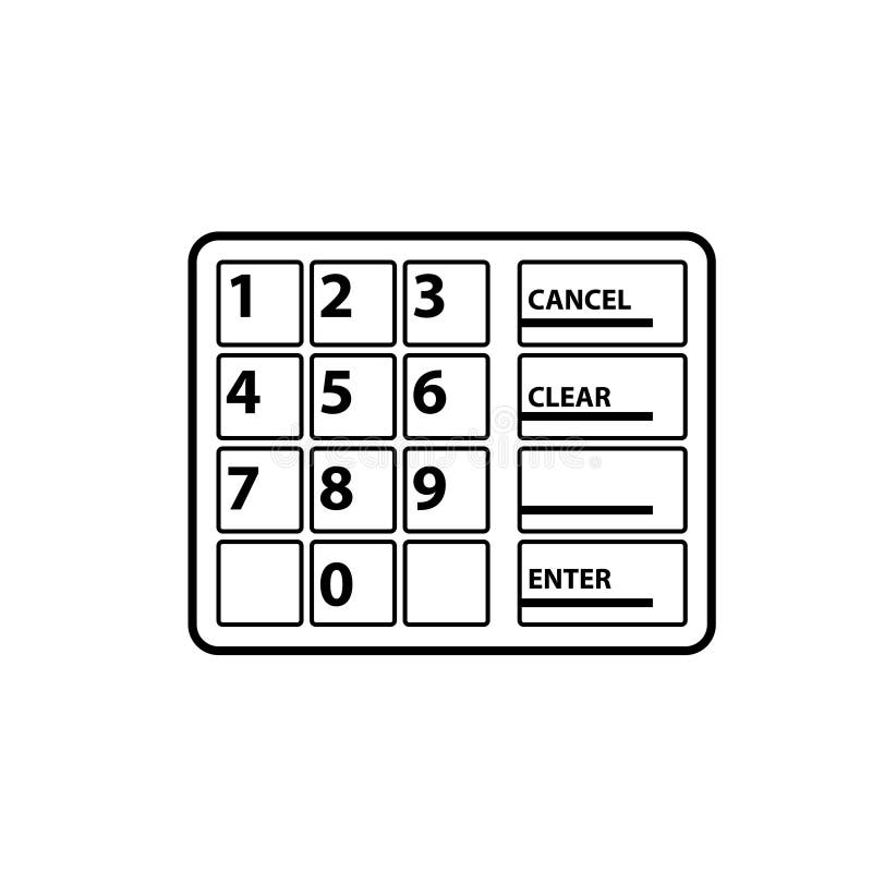 Atm Pin Pad Stock Illustrations – 209 Atm Pin Pad Stock Illustrations ...