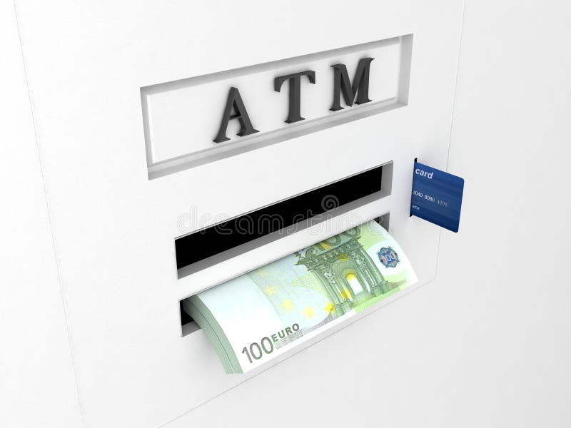 ATM machine stock illustration. Illustration of creditcard - 7053404