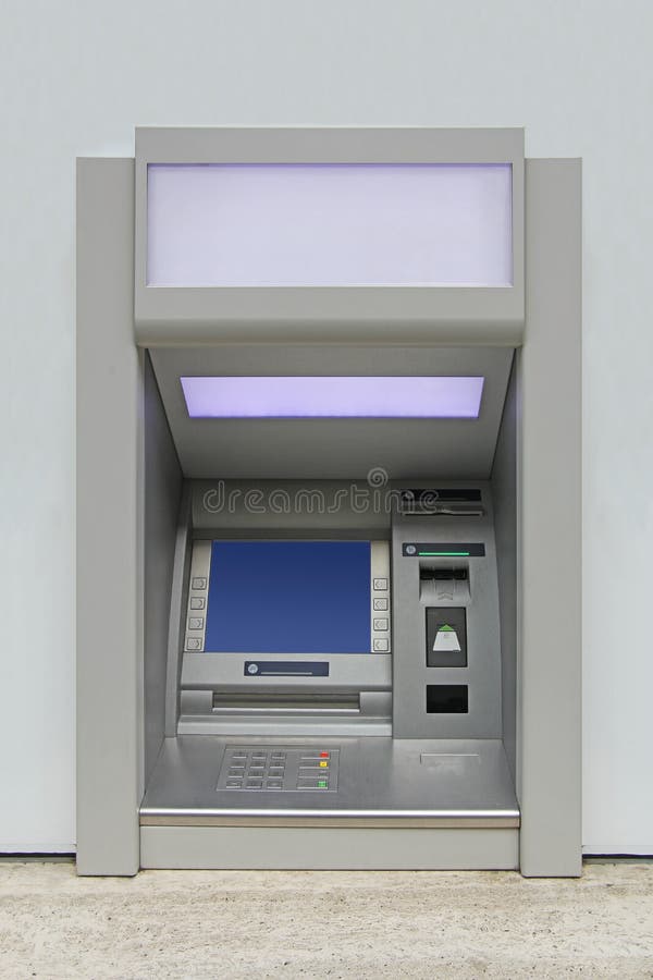 ATM machine - Isolated stock photo. Image of automated - 1371798