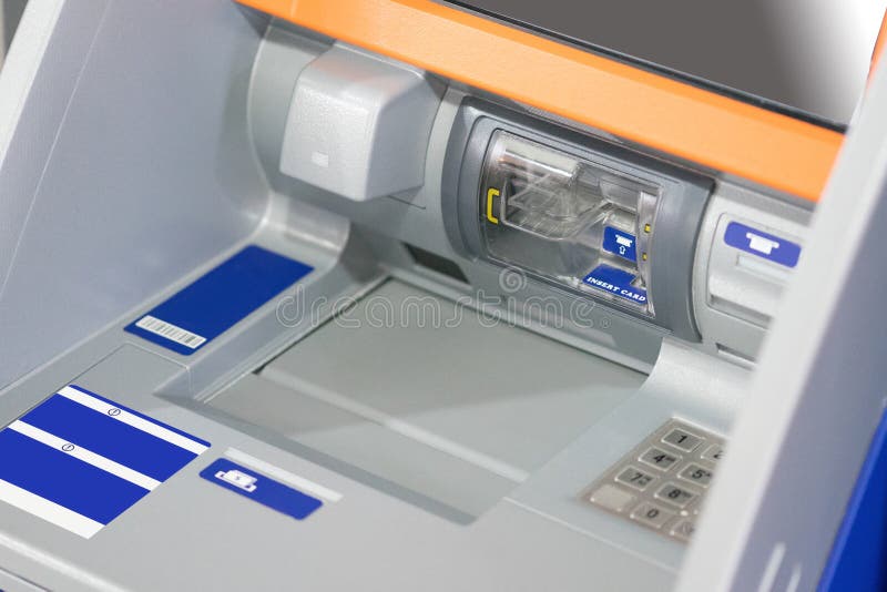 ATM Machine and Cash Deposit Machine Stock Image - Image of banking ...