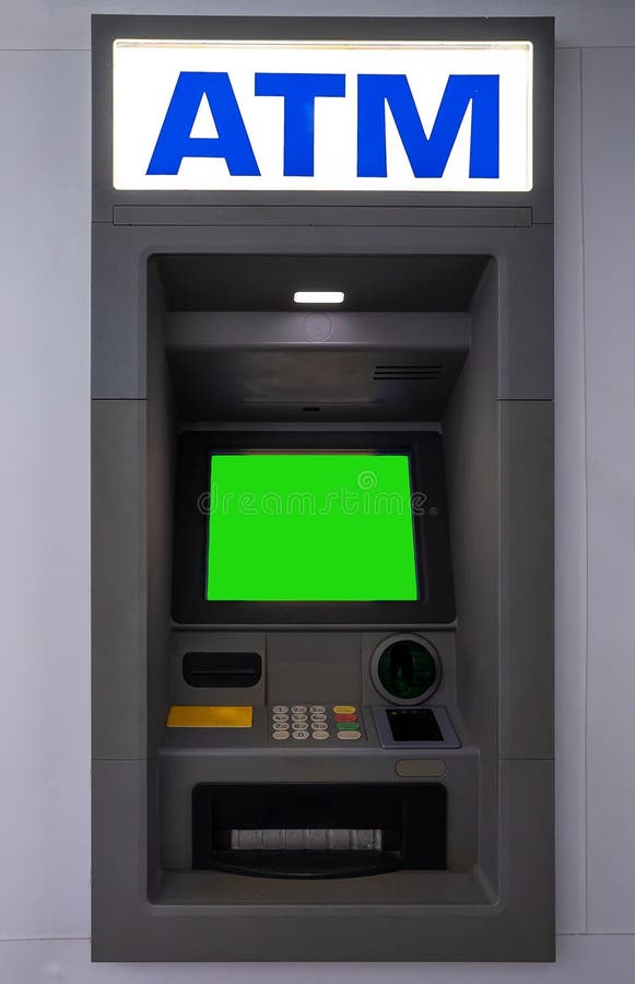 ATM machine. stock photo. Image of bancomat, money, deposit - 304117908