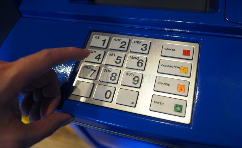 ATM machine close-up stock photo. Image of automated - 102557286