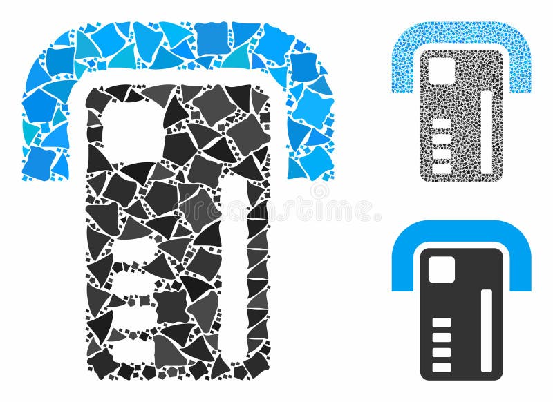 ATM Machine Composition Icon of Tuberous Parts Stock Vector ...