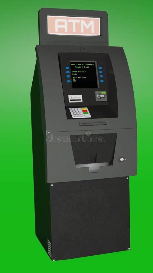 Atm machine stock photo. Image of laptop, electronics - 336259788