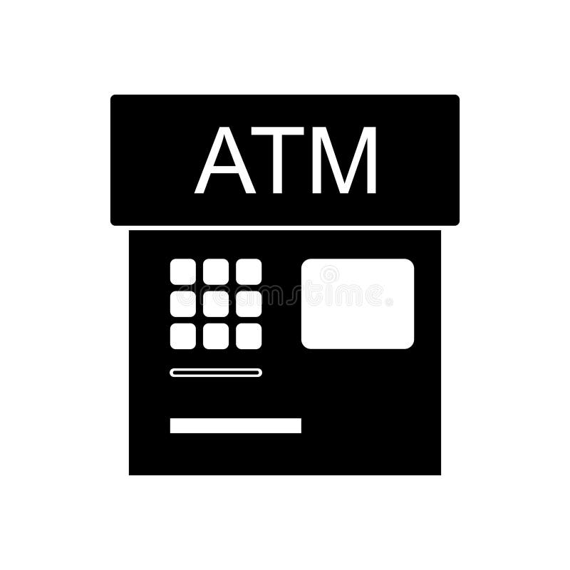 ATM machine icon stock illustration. Illustration of service - 322804304