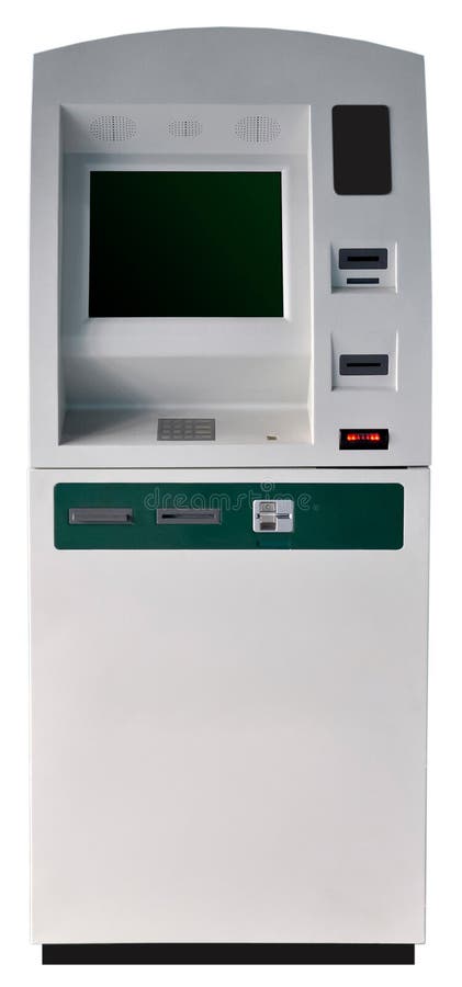 ATM machine isolated stock photo. Image of function, keys - 18445454