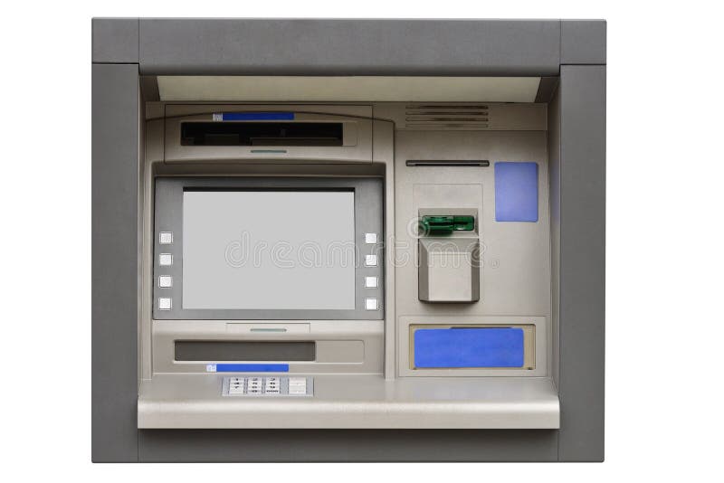 632 Atm Machine Isolated White Background Stock Photos - Free & Royalty ...