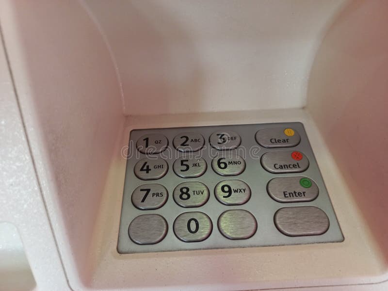 ATM machine number stock image. Image of light, hand - 245775365