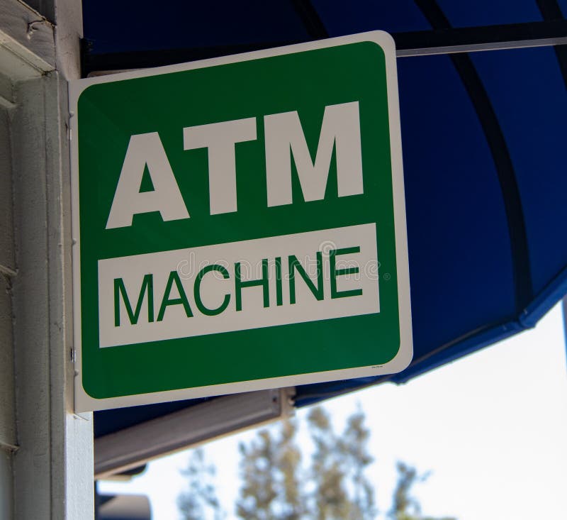 ATM Machine stock photo. Image of sunny, famous, machine - 172101812