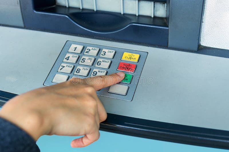 ATM machine stock photo. Image of people, closeup, technology - 134002294