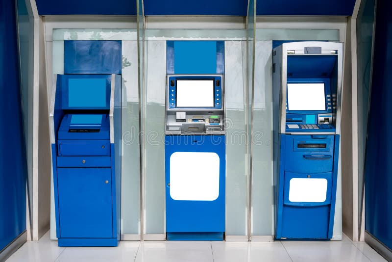 ATM Machine. the Station Automatic Machines Stock Image - Image of ...