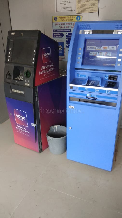 ATM Machines in India during Covid Lockdown Editorial Stock Image ...