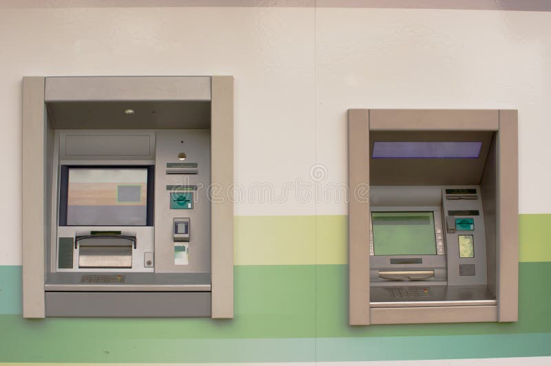 ATM machines stock image. Image of commerce, money, bancomat - 93293323