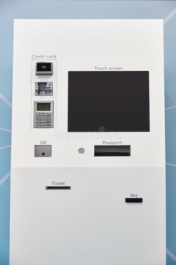 Atm Multifuction Machine Terminal. Banking and Commerce. Cash Money ...