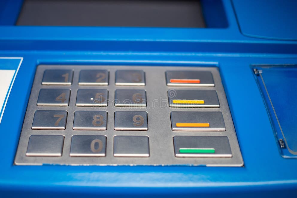 ATM Number Keypad stock photo. Image of grey, keyboard - 160474080