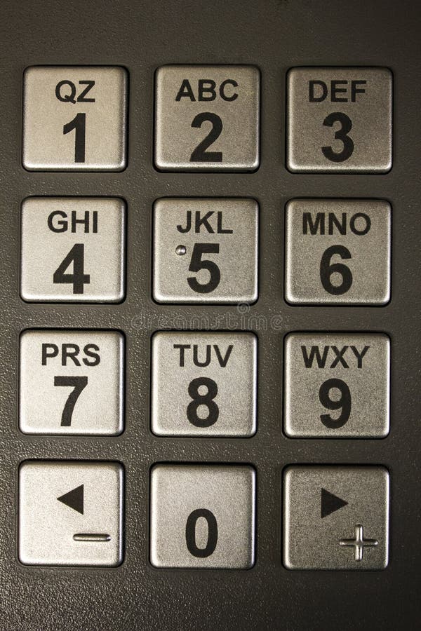 ATM Numeric Keypad stock image. Image of buttons, number - 58307197