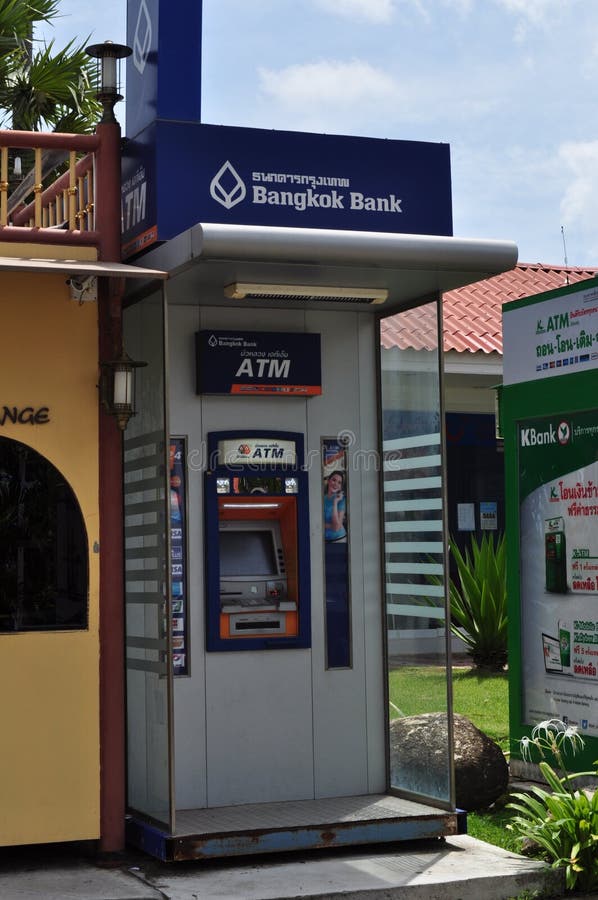 ATM in Phuket Thailand editorial image. Image of island - 55665665