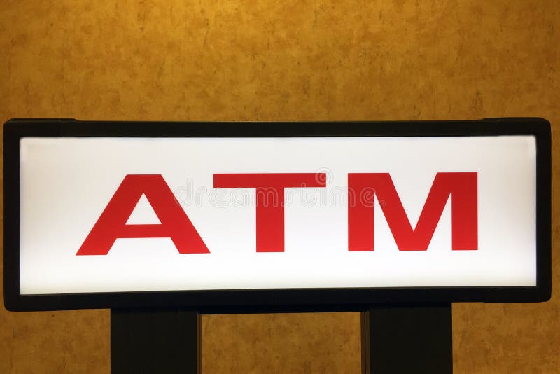 ATM sign stock image. Image of objects, flat, machine - 50534769