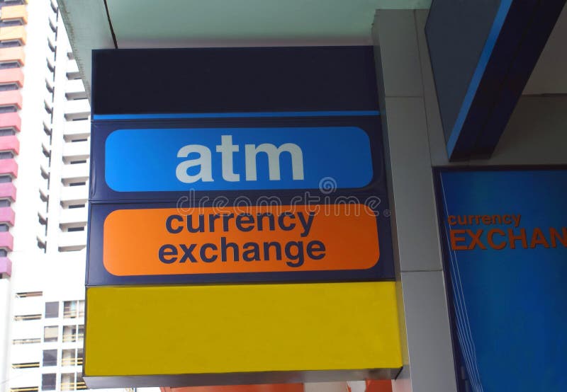 ATM. ABM. Cash Machine. Cashpoint. Cashlion. Stock Photo - Image of ...