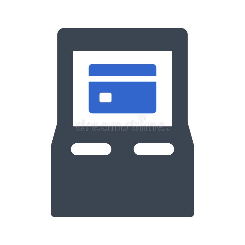 ATM terminal icon stock vector. Illustration of icon - 331822418