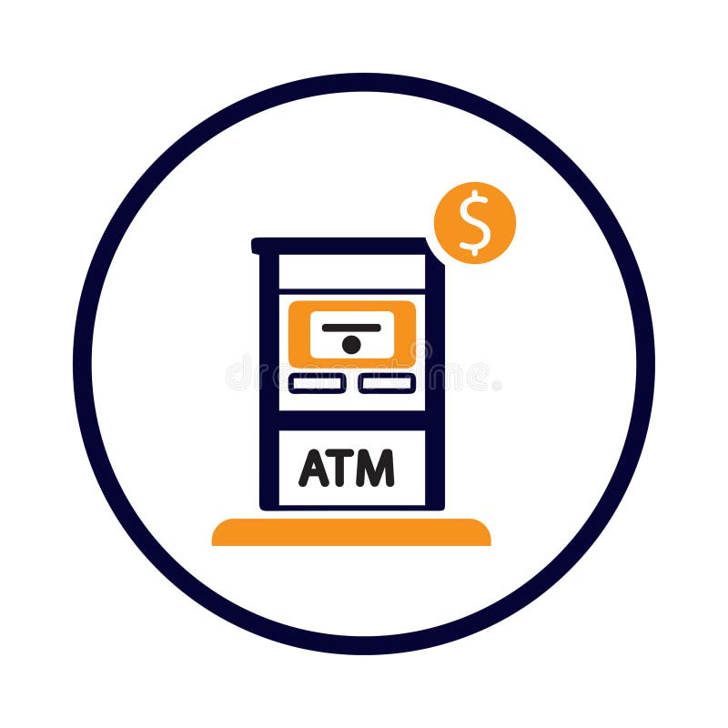 ATM, Terminal, Sign, Road Sign, ATM Terminal Sign Icon Stock Vector ...