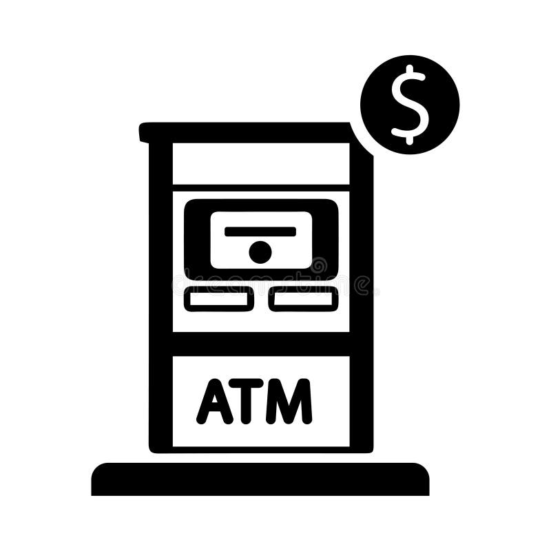 ATM, Terminal, Sign, Road Sign, ATM Terminal Sign Icon Stock Vector ...