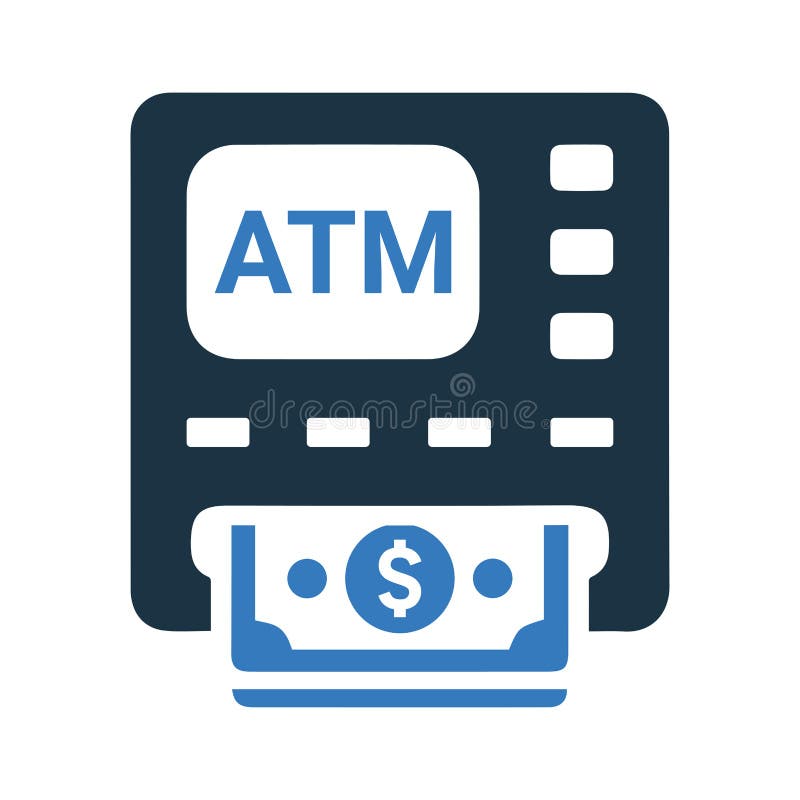 Atm, Transaction, Withdraw Icon. Simple Editable Vector Illustration ...