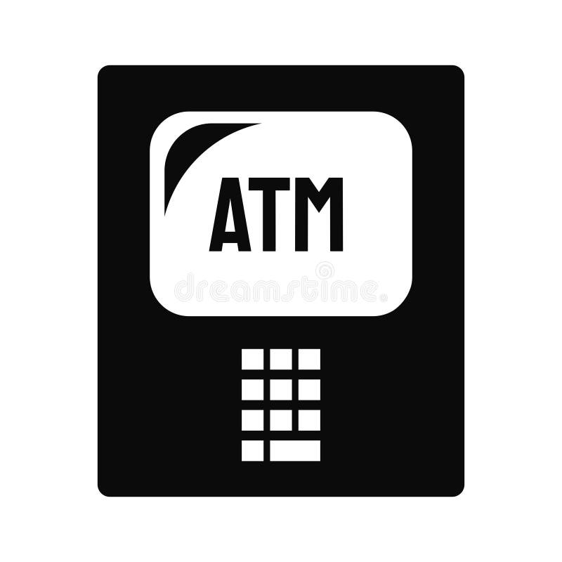 ATM vector icon stock illustration. Illustration of flat - 177618133