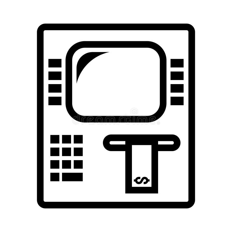 ATM vector symbol stock vector. Illustration of simple - 177617711