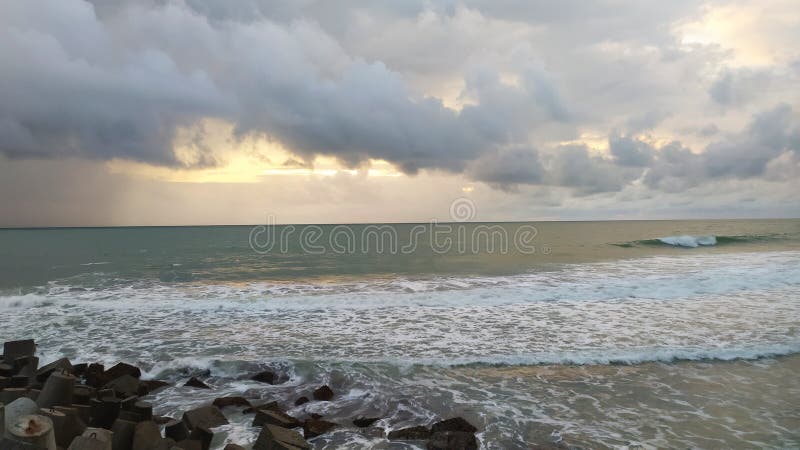 The Atmosphere of the Beach in the Afternoon is Suitable for the ...