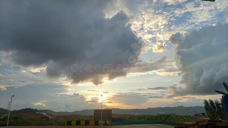 The Atmosphere of the Beautiful Sky is the Presence of the Sun Stock ...