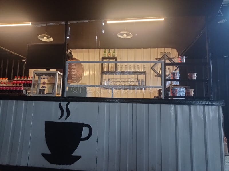 The Atmosphere of a Coffee Shop in a Village Stock Photo - Image of ...