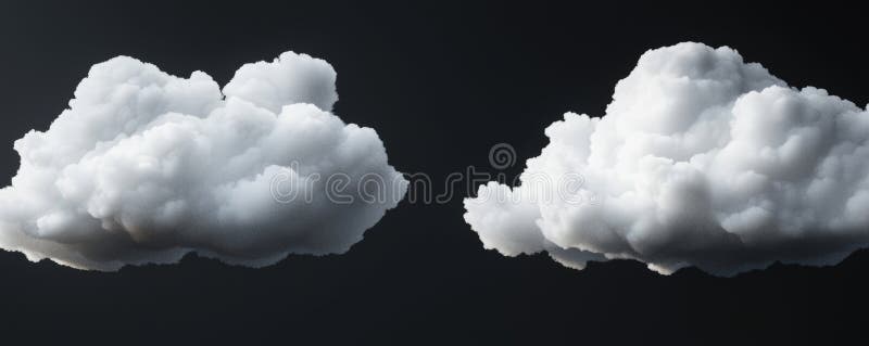 Atmosphere Creation and Composition with White Cloud on Black ...