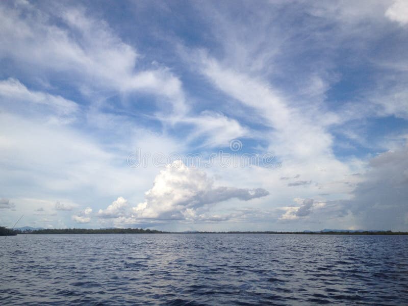 The Atmosphere during the Day is Bright on Lake Sentarum Stock Photo ...