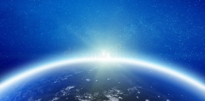 Atmosphere Earth horizon stock illustration. Illustration of geography ...