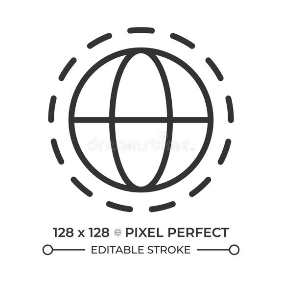 Atmosphere of Earth Linear Icon Stock Vector - Illustration of line ...