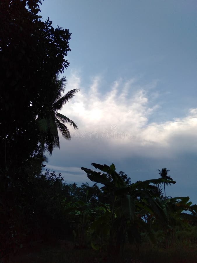 The Atmosphere of the Evening before Night Stock Photo - Image of light ...