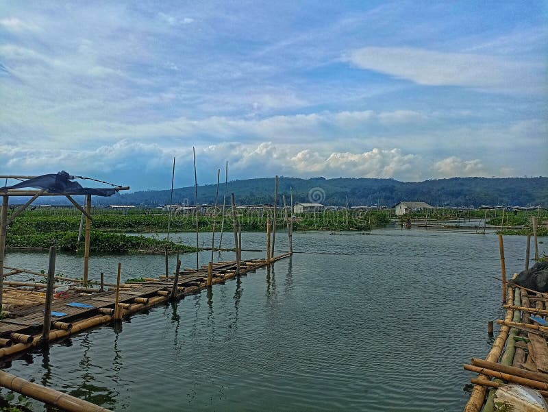 The Atmosphere Fished in the Lake of Rawa Dizzy, with a Blue Cloud ...