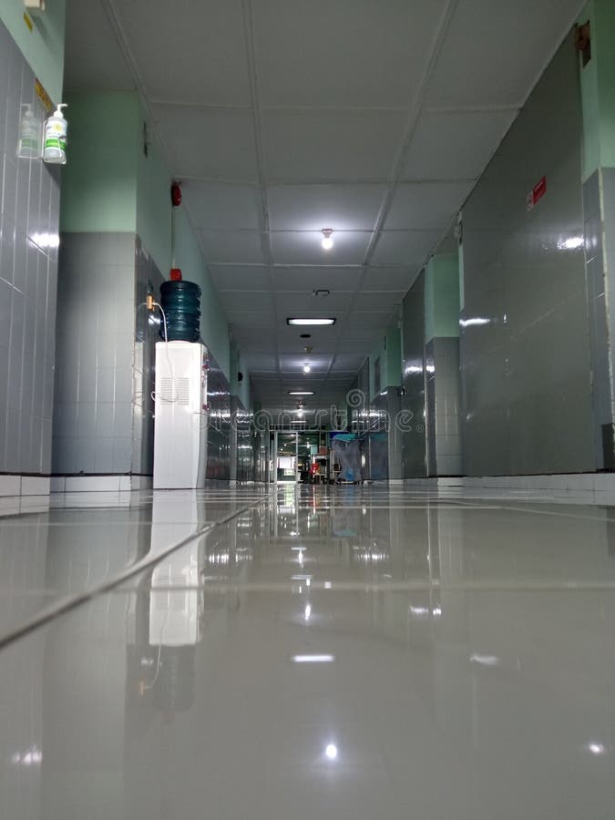 The Atmosphere in the Hospital Hallway Room Stock Photo - Image of ...