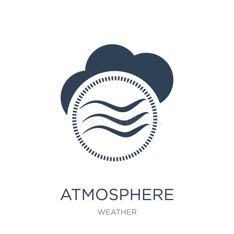 Atmosphere Icon in Trendy Design Style. Atmosphere Icon Isolated on ...