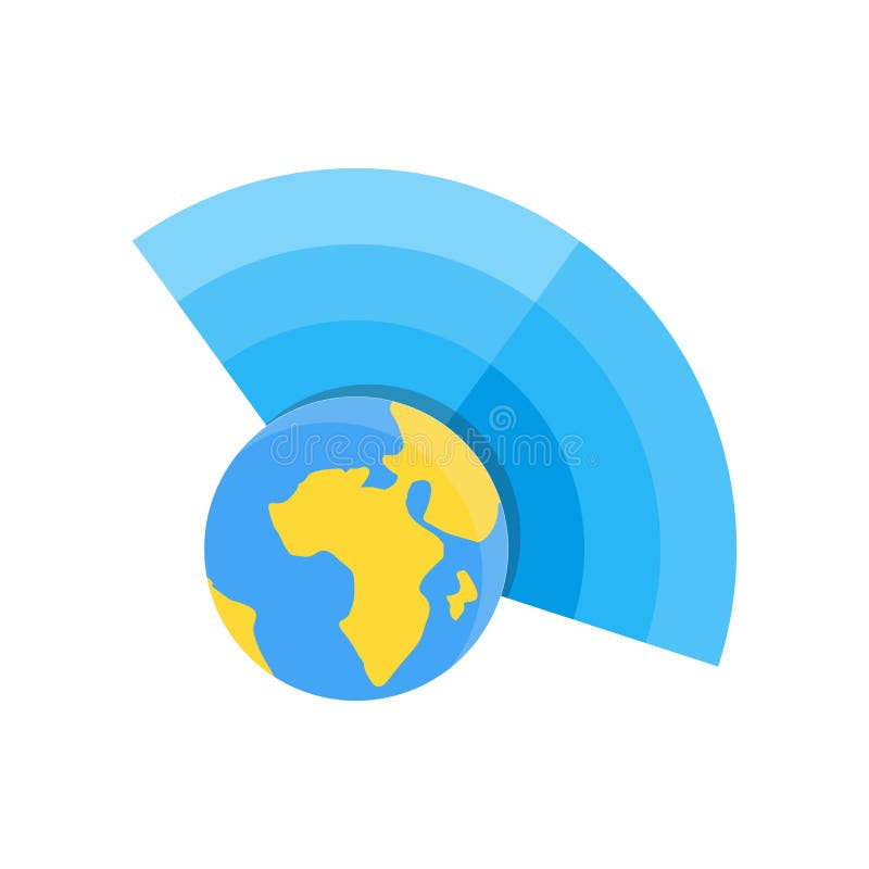 Atmosphere Icon Vector Sign and Symbol Isolated on White Background ...