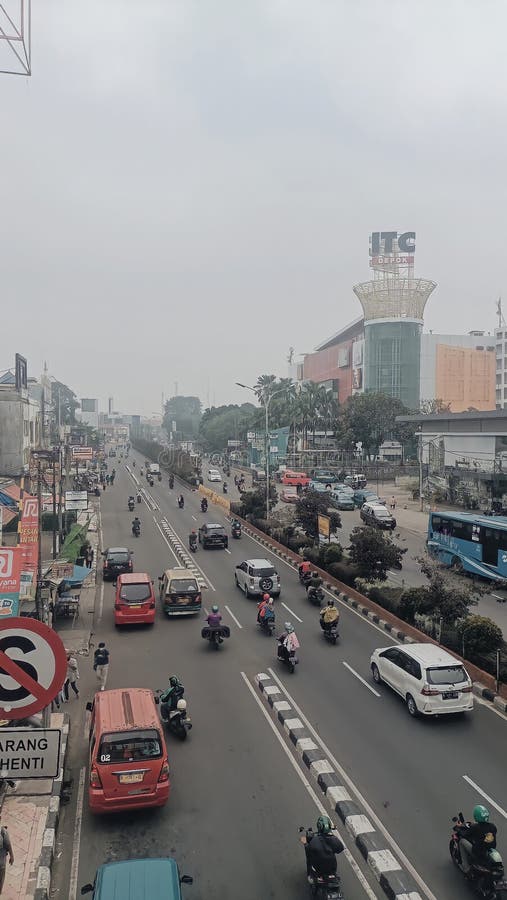 The Atmosphere of the Indonesian City of Depok Editorial Stock Image ...
