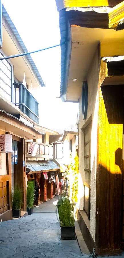 Atmosphere of Japan District at Jatim Park, Malang, East Java. Stock ...