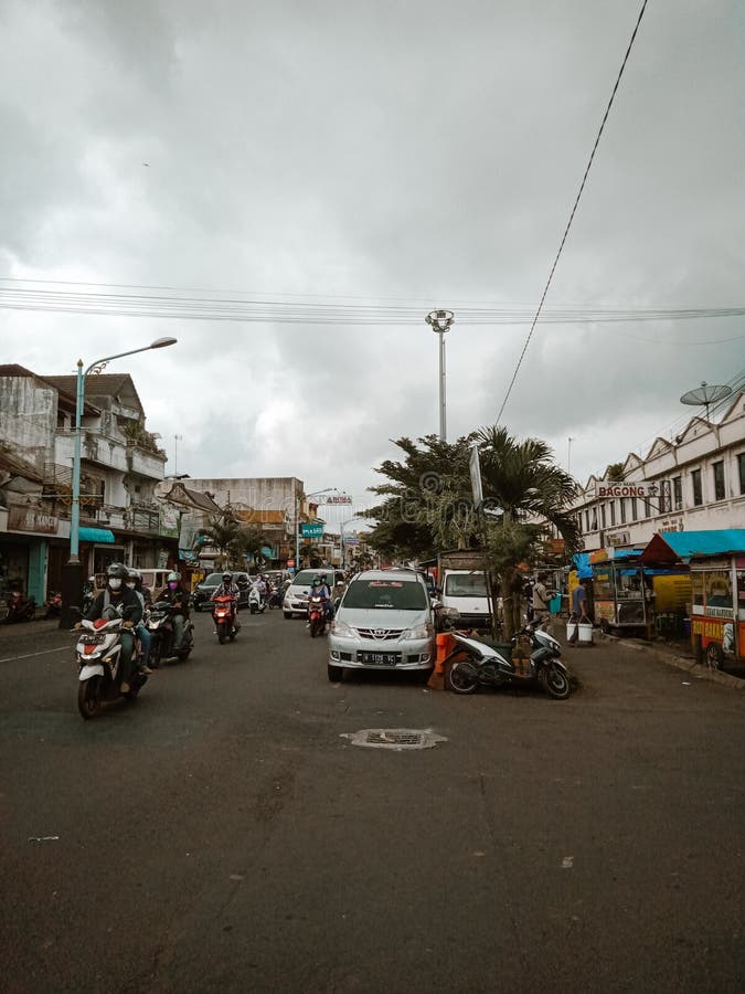 The Atmosphere of the Market in the Afternoon Which is in an Area in ...