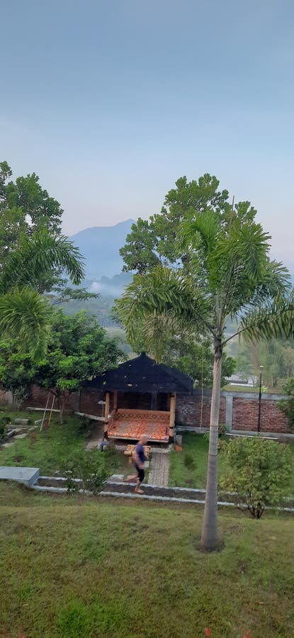 The Atmosphere in the Morning in Garut, West Java Stock Image - Image ...