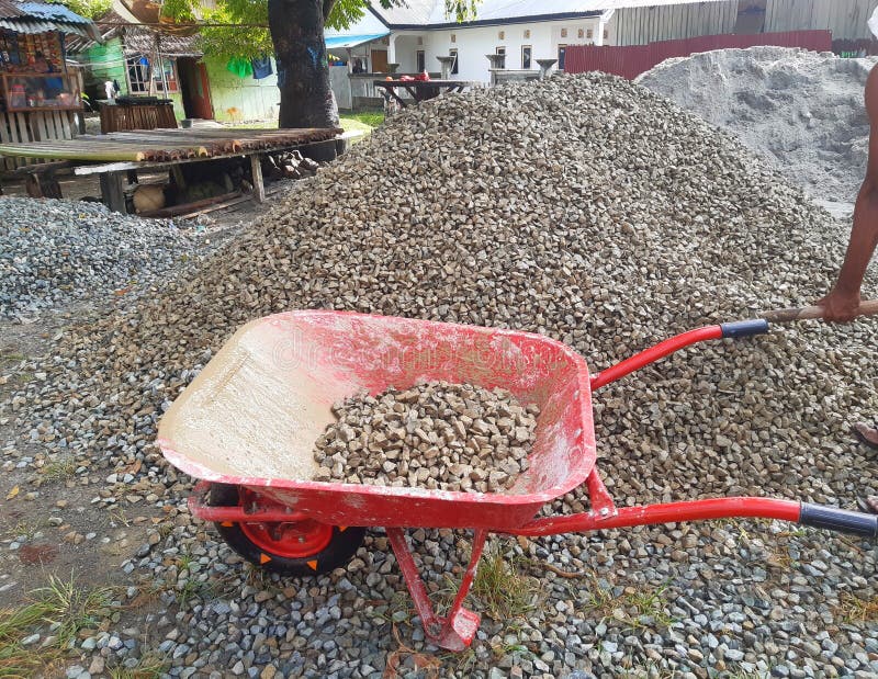 The Atmosphere of Preparing Materials for Building Concrete Buildings ...