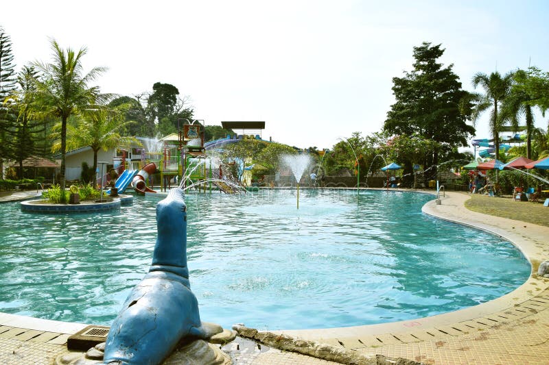 The Atmosphere of Sangkan Park, Which is One of the Largest Water Parks ...