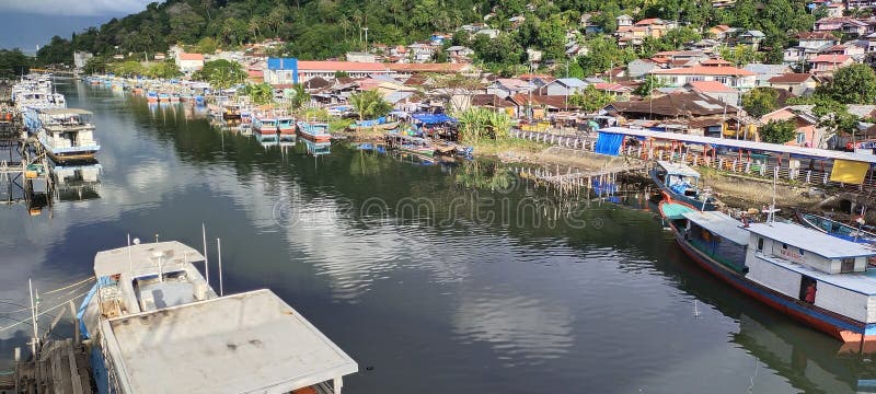The Atmosphere of a Small Port in Our City Editorial Stock Image ...