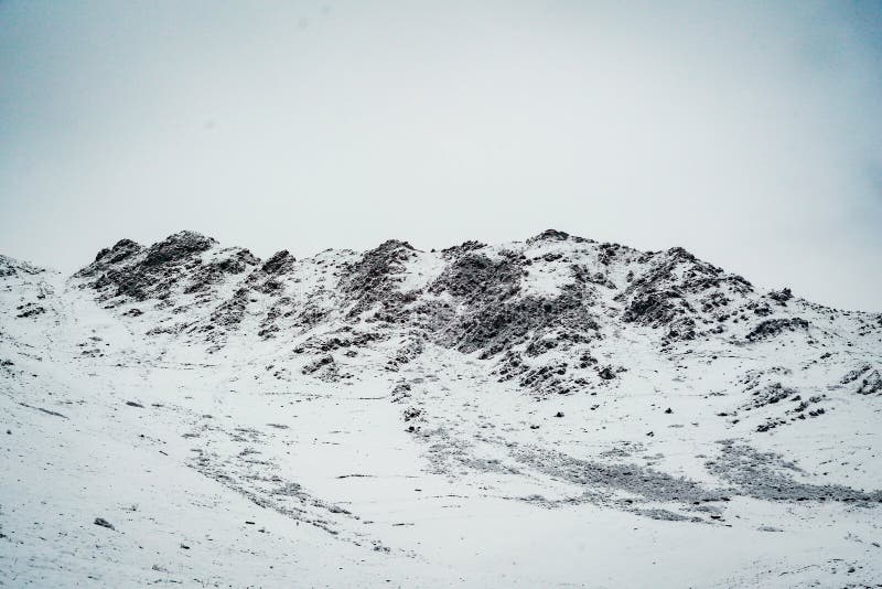 The Atmosphere of the Snow Mountain Stock Image - Image of snowstorm ...